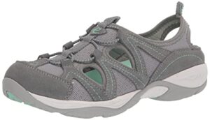 easy spirit women's earthen sneaker, grey 032, 12 wide