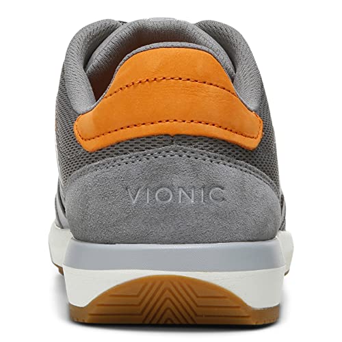 Vionic Men's Forrest Bradey Casual Sneaker-Supportive Walking Shoes That Include Three-Zone Comfort with Orthotic Insole Arch Support, Sneakers for Men, Active Sneakers Vapor/Charcoal 10.5 Medium