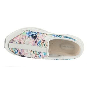 Easy Spirit Traveltime Mule Womens Slip On 9 2AN US WhiteMultiTie Dye