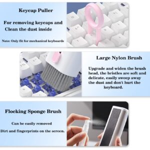 7-in-1 Keyboard Cleaner Kit, Cleaning Tool for Airpods Headphones,Keyboard Earbuds Case & Computer, Deep Cleaning Kit with Screen for Airpods 1/2/3/ Pro, Earphones,Laptop and Camera