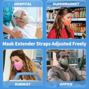 FENFEN KN95 Face Masks Disposable Adults - 50 Pack 5 Layer Protection KN95 Masks Breathable Comfortable Dust Safety Mask Individually Wrapped