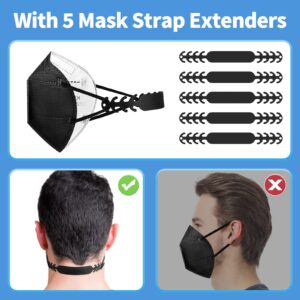 FENFEN KN95 Face Masks Disposable Adults - 50 Pack 5 Layer Protection KN95 Masks Breathable Comfortable Dust Safety Mask Individually Wrapped