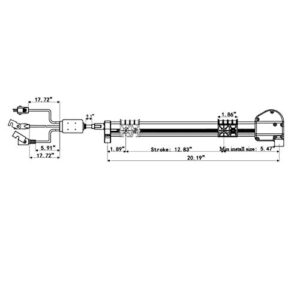 Kaidi Linear Actuator Model KDPT007-113 Power Recliner Lift Chairs Motor Replacement