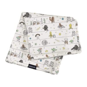 milk snob star wars baby blanket, precious padawans - super soft, weighted, dual layer - newborn swaddle, security blanket, nursery room toddler bed essentials, premium rayon blend, 35x35