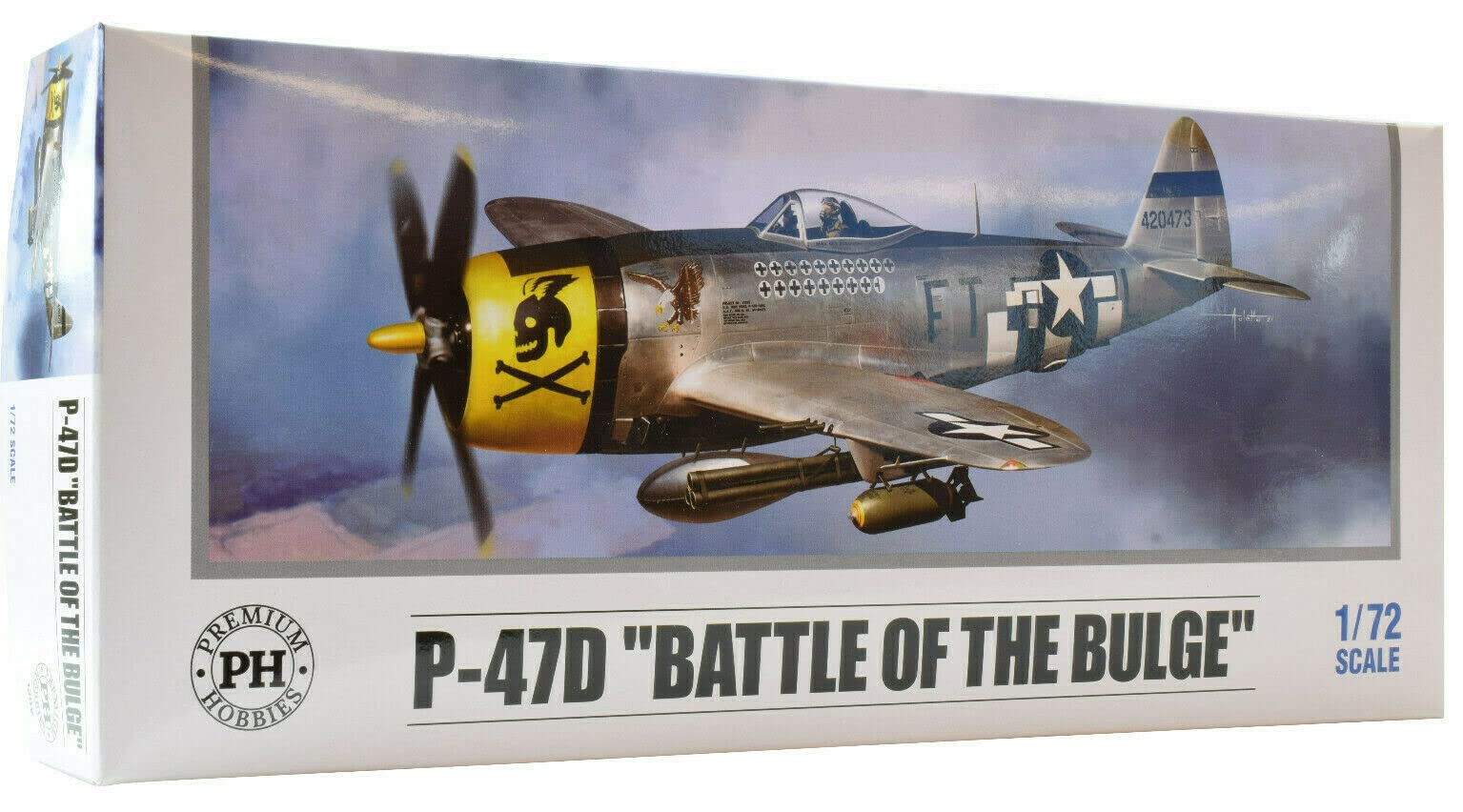 Premium Hobbies P-47D Battle of The Bulge 1:72 Plastic Model Airplane Kit 130V