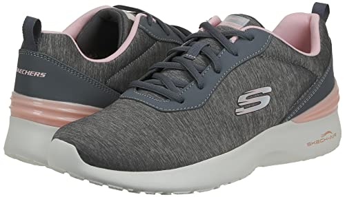 Skechers Sport Women's Women's Skech-AIR Dynamight Sneaker, CCPK=Charcoal/Pink, 5.5