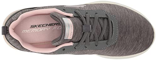 Skechers Sport Women's Women's Skech-AIR Dynamight Sneaker, CCPK=Charcoal/Pink, 5.5