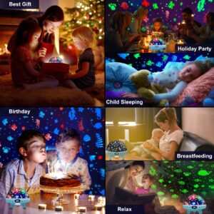 Night Lights for Kids Room with Sound Machine.Kids White Noise Machine with 29 Soothing Sounds for Baby Sleeping Baby Night Light Ocean Projector.for Bedroom Decoration