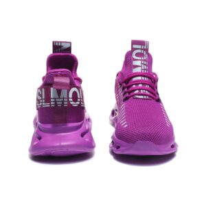 GSLMOLN Women Slip on Gym Workout Jogging Causal Walking Shoes Purple Size 8