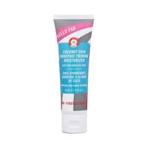 first aid beauty hello fab coconut skin smoothie priming moisturizer, 2-in-1 moisturizer and makeup primer 1.7 oz.