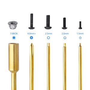 CrazyHobby Titanium Hexagon Screwdriver Allen Wrench Hex Nut Driver Phillips Bit RC Tool Kit for Multi-Axis FPV Racing Drone RC Quadcopter Car Modeling Robot