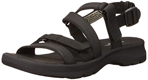 Rockport Women's Trail Tech Multi Sandal, Black ECO Washable, 9.5