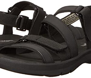 Rockport Women's Trail Tech Multi Sandal, Black ECO Washable, 9.5