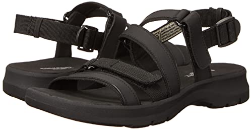 Rockport Women's Trail Tech Multi Sandal, Black ECO Washable, 9.5