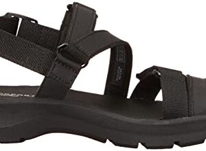 Rockport Women's Trail Tech Multi Sandal, Black ECO Washable, 9.5