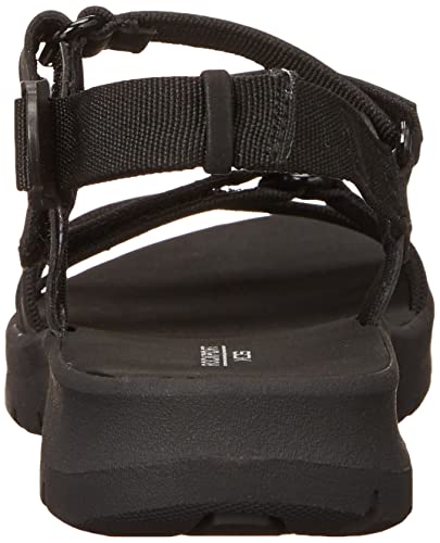 Rockport Women's Trail Tech Multi Sandal, Black ECO Washable, 9.5