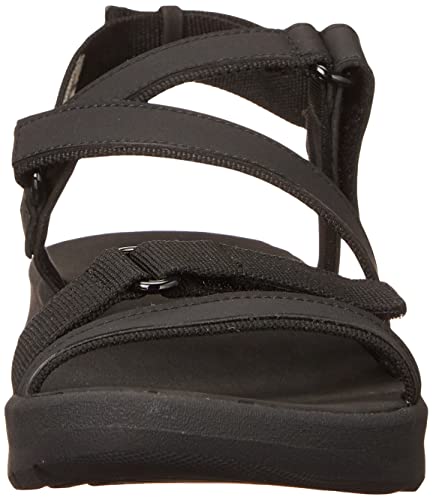 Rockport Women's Trail Tech Multi Sandal, Black ECO Washable, 9.5