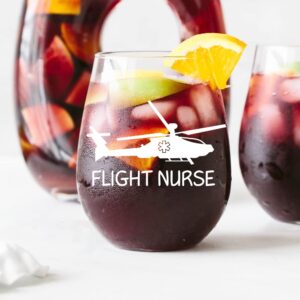 AGMDESIGN Funny Two Sided Good Day Bad Day Don't Even Ask Flight Nurse Wine Glass, Gift for Doctor, Nurse, Assistant, Pilot, Flight Attendant, Students, Graduation Gifts for Men Women