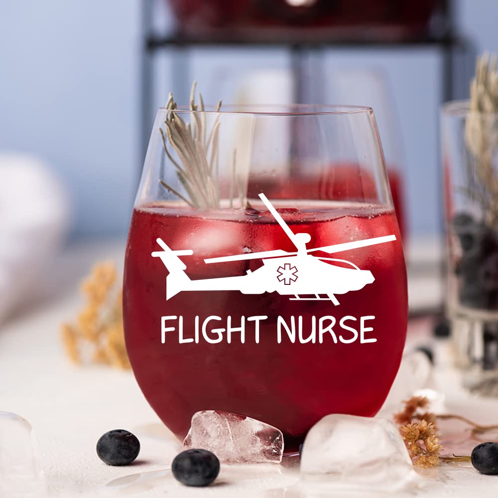 AGMDESIGN Funny Two Sided Good Day Bad Day Don't Even Ask Flight Nurse Wine Glass, Gift for Doctor, Nurse, Assistant, Pilot, Flight Attendant, Students, Graduation Gifts for Men Women