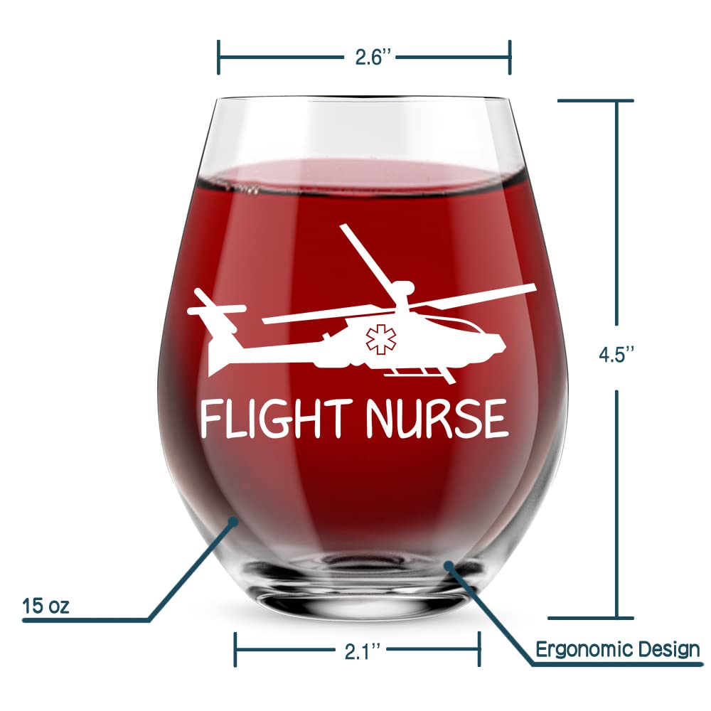 AGMDESIGN Funny Two Sided Good Day Bad Day Don't Even Ask Flight Nurse Wine Glass, Gift for Doctor, Nurse, Assistant, Pilot, Flight Attendant, Students, Graduation Gifts for Men Women