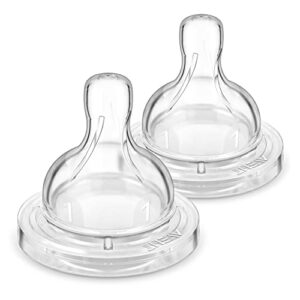 philips avent anti-colic baby bottle flow 1 nipple, 2pk, scy761/02