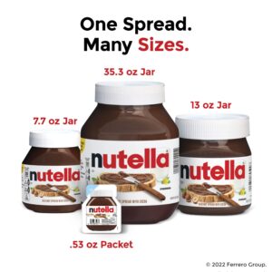 Nutella Hazelnut Spread With Cocoa For Breakfast, 2 Pack, 22.9 Oz Per Jar