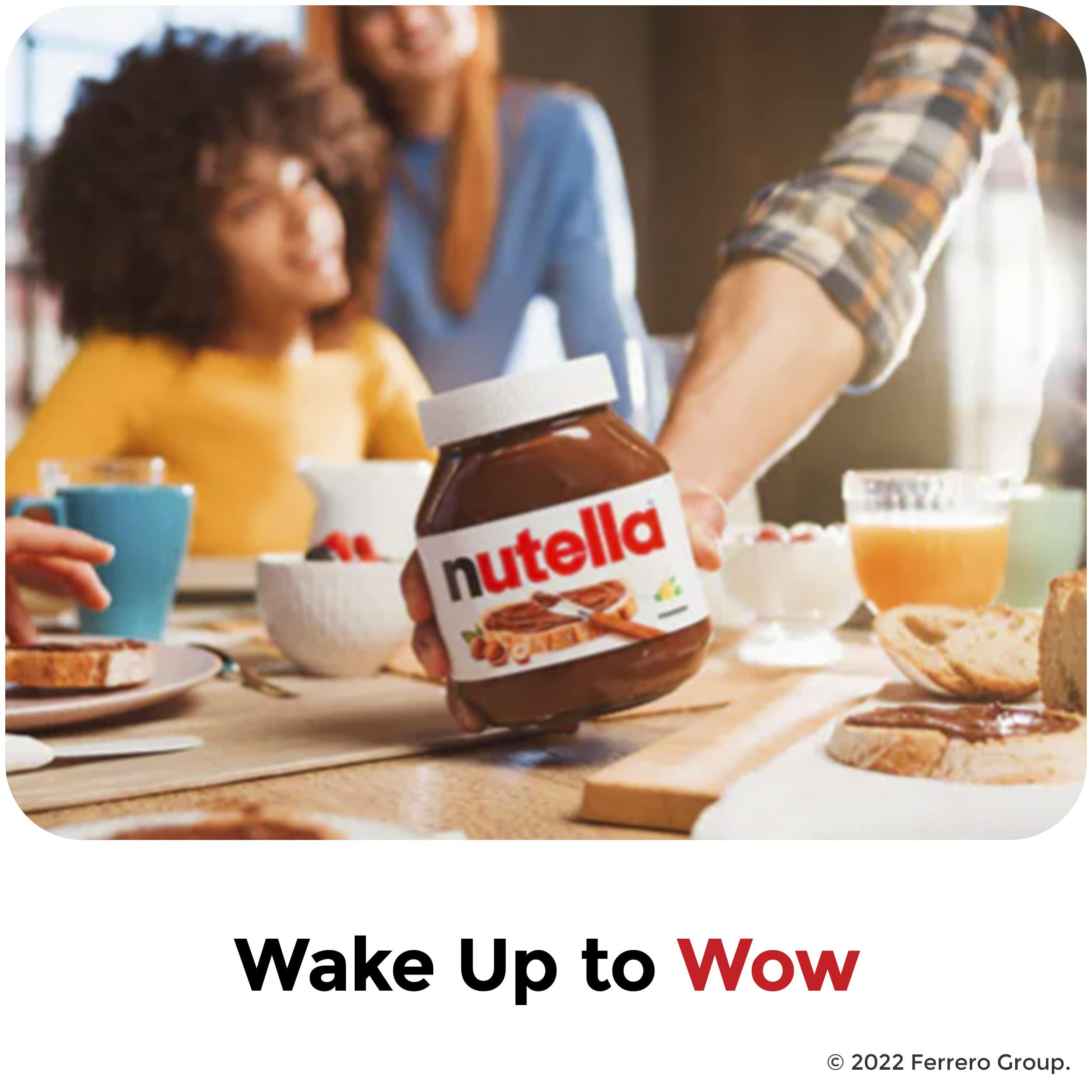 Nutella Hazelnut Spread With Cocoa For Breakfast, 2 Pack, 22.9 Oz Per Jar