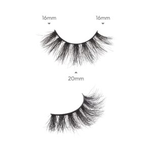 i-ENVY False Lashes Luxury Mink Collection Eyelashes 100% Real Mink Glamorous Eye Look Lashes Maximum Fluffiness 3D Multi-Curl Angle