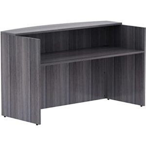 Lorell Essentials Reception Desk, Gray