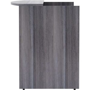 Lorell Essentials Reception Desk, Gray