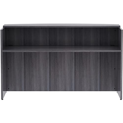 Lorell Essentials Reception Desk, Gray