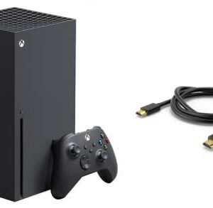 Next Gen Console Bundle - Xbox Series X 1TB + 8K Premium HDMI Cable - 4 feet- 48Gbps Hight Speed HDR for Gaming Console (Renewed)