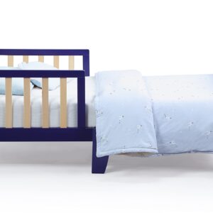 Olive and Opie Twain Toddler Bed in White and Black