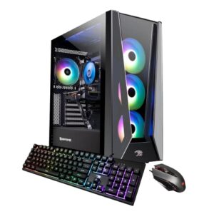 ibuypower pro gaming pc computer desktop tracemr 245i (intel i7 11700f 2.5 ghz, nvidia geforce rtx 2060 12gb, 16gb ddr4, 480 gb ssd + 1 tb hdd, wifi ready, vr ready, windows 11 home), black