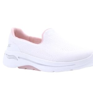 Skechers Go Walk Arch Fit - Imagined White/Light Pink 10 B (M)