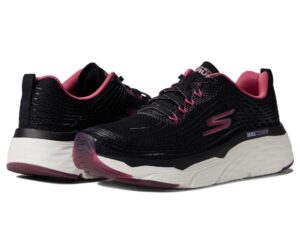 skechers max cushioning elite black/rose 8 b (m)