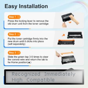 TESEN DR630 DR660 Compatible Drum Unit Replacement for DR630 DR660 Drum for use with MFC-L2700DW HL-L2300D HL-L2320D HL-L2340DW HL-L2360DN HL-L2380DW DCP-L2540DW HIGH Yield 1-Pack