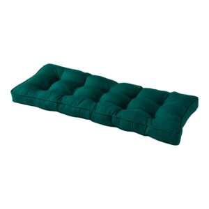 greendale home fashions outdoor 51 x 18-inch sunbrella fabric bench cushion, forest green