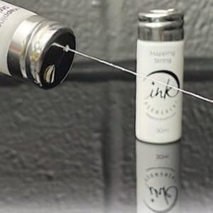 Ink Permanent White Brow Mapping String [2 X 100 Ft Bottles - 60 m] Pre-Inked Mapping String for Permanent Makeup and Microblading Supplies | Brow Mapping Kit | Mapping String for Brow Mapping