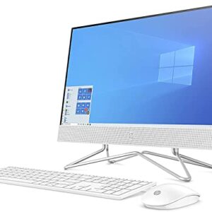 HP 2022 Newest 22-inch FHD All-in-One Desktop Computer - Dual-Core AMD Athlon Silver 3050U - 8GB DDR4 RAM-256GB SSD - WiFi Bluetooth - Windows 11 Pro - Snow White w/ 32GB USB Drive