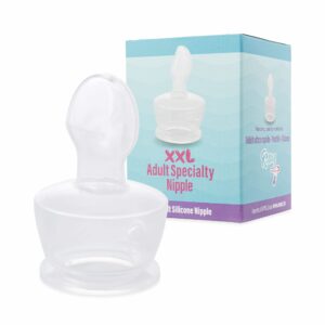 rearz - wide neck xxl silicone adult specialty bottle nipple