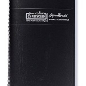 House of Doolittle Express Track Recycled Weekly Appointment Book/Monthly Planner, 8 x 5, Black Cover, 13-Month (Jan to Jan): 2023 to 2024