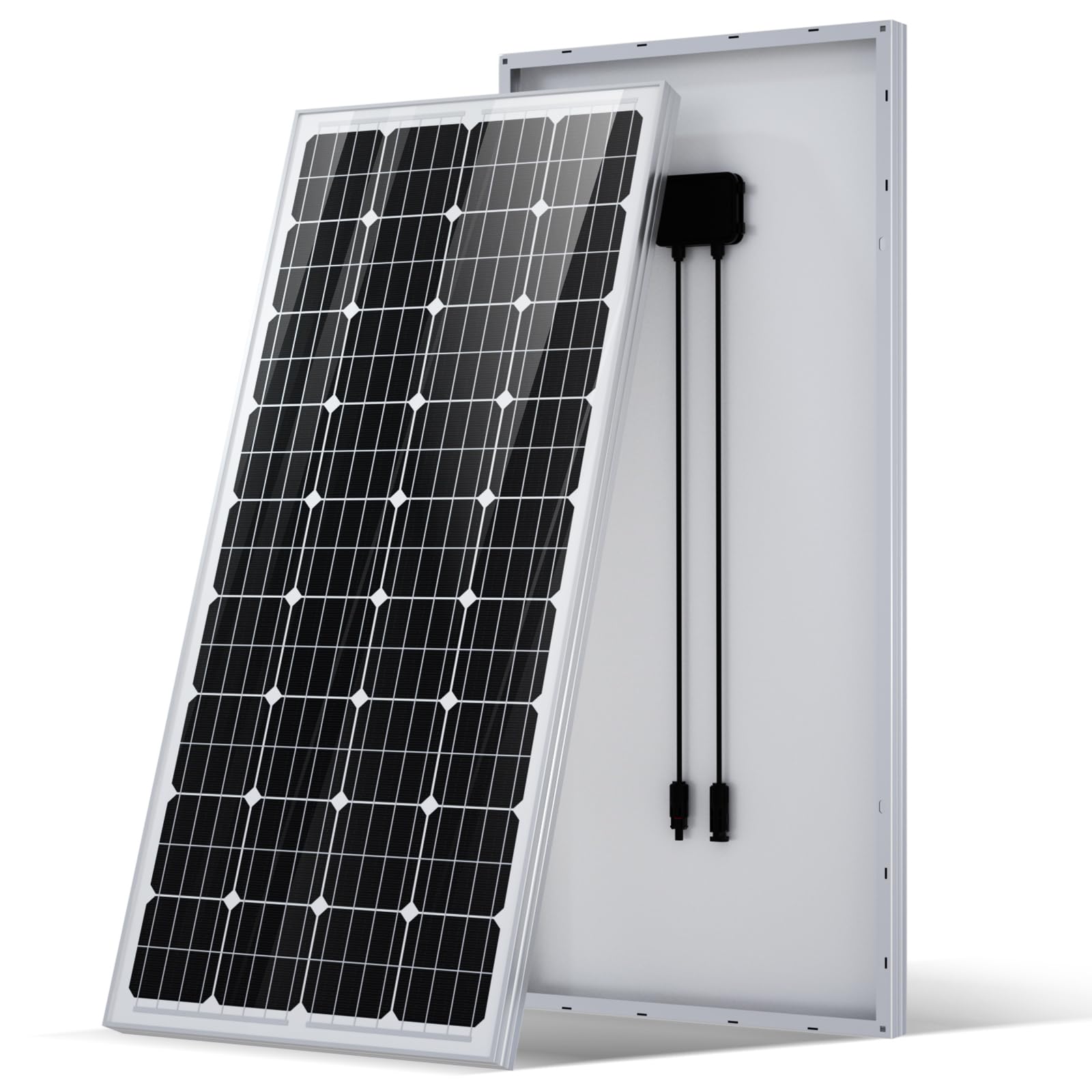 ECO-WORTHY 195 Watt 12 Volt Monocrystalline Solar Panel Module Off Grid PV Power for Battery Charging, Boat, Caravan, RV