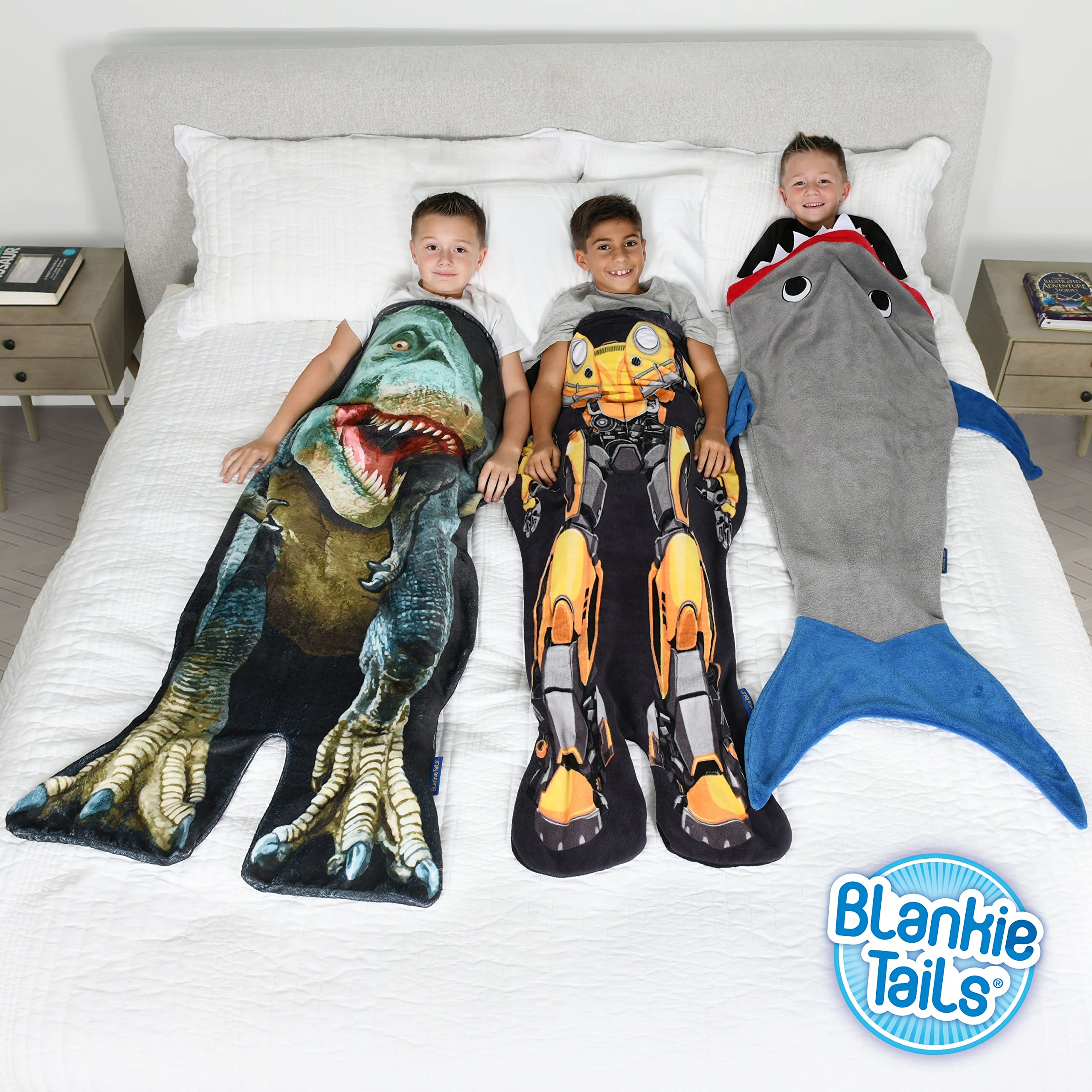 Blankie Tails - Dinosaur Wearable Blanket - Double Sided Dinosaur Blanket for Boys and Girl - Soft and Cozy Minky Fleece Dino Blanket, Dinosaur Toys, Gifts Premium Quality Fun Blanket for Kids (T Rex)