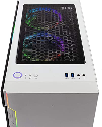 Skytech Gaming Archangel 3.0 Gaming PC Desktop – Intel Core i5 10400F 2.9 GHz, NVIDIA RTX 3060, 1TB NVME SSD, 16GB DDR4 RAM 3200, 600W Gold PSU, 11AC Wi-Fi, Windows 11 Home 64-bit,White