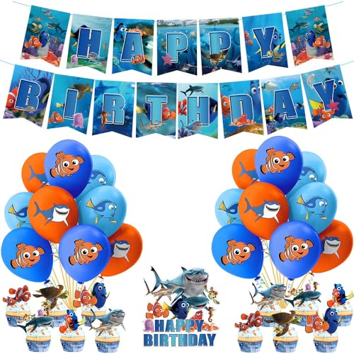 OULUN Birthday Party Supplies For Finding Nemo ,Nemo Theme Party Decoration