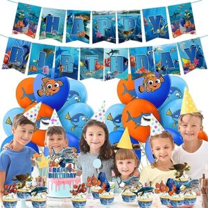 OULUN Birthday Party Supplies For Finding Nemo ,Nemo Theme Party Decoration