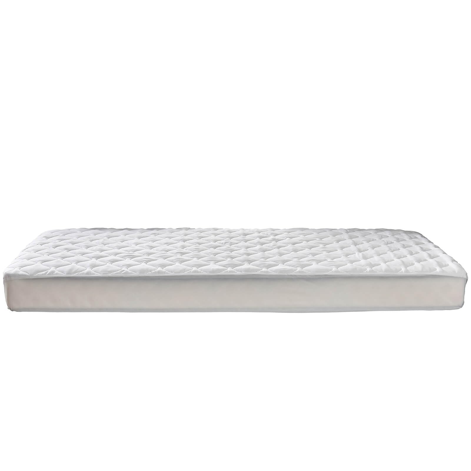 Waterproof Quilted RV Bunk Mattress Protector Pad for 30 x 75 Narrow Twin Camper Bed Padded Cot Size Matress Cover with Elastic Skirt White