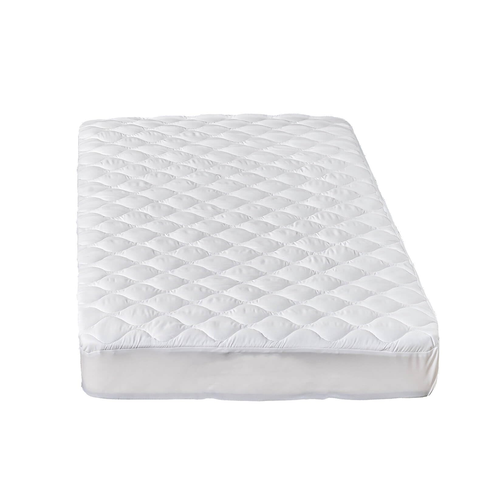 Waterproof Quilted RV Bunk Mattress Protector Pad for 30 x 75 Narrow Twin Camper Bed Padded Cot Size Matress Cover with Elastic Skirt White