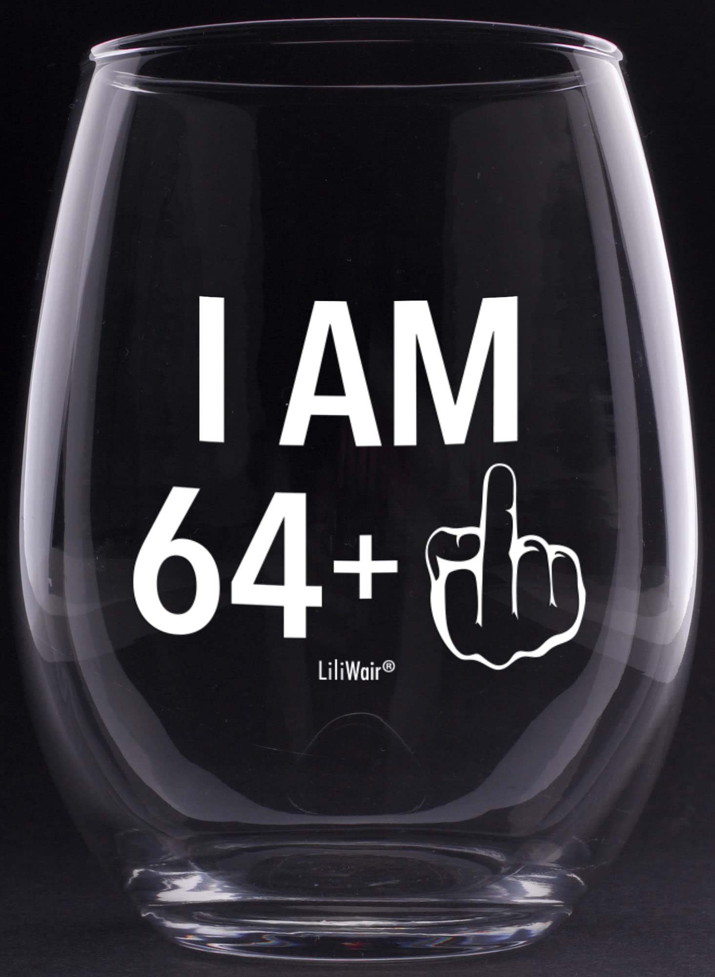 65th Birthday Gifts Wine Glass Men Women | 1959 Birthday Gift for Man Woman turning 65 | Funny 65 th Party Supplies Decorations Ideas | Sixty Five Year Old Bday | 65 Middle Finger Gag Wine Presents